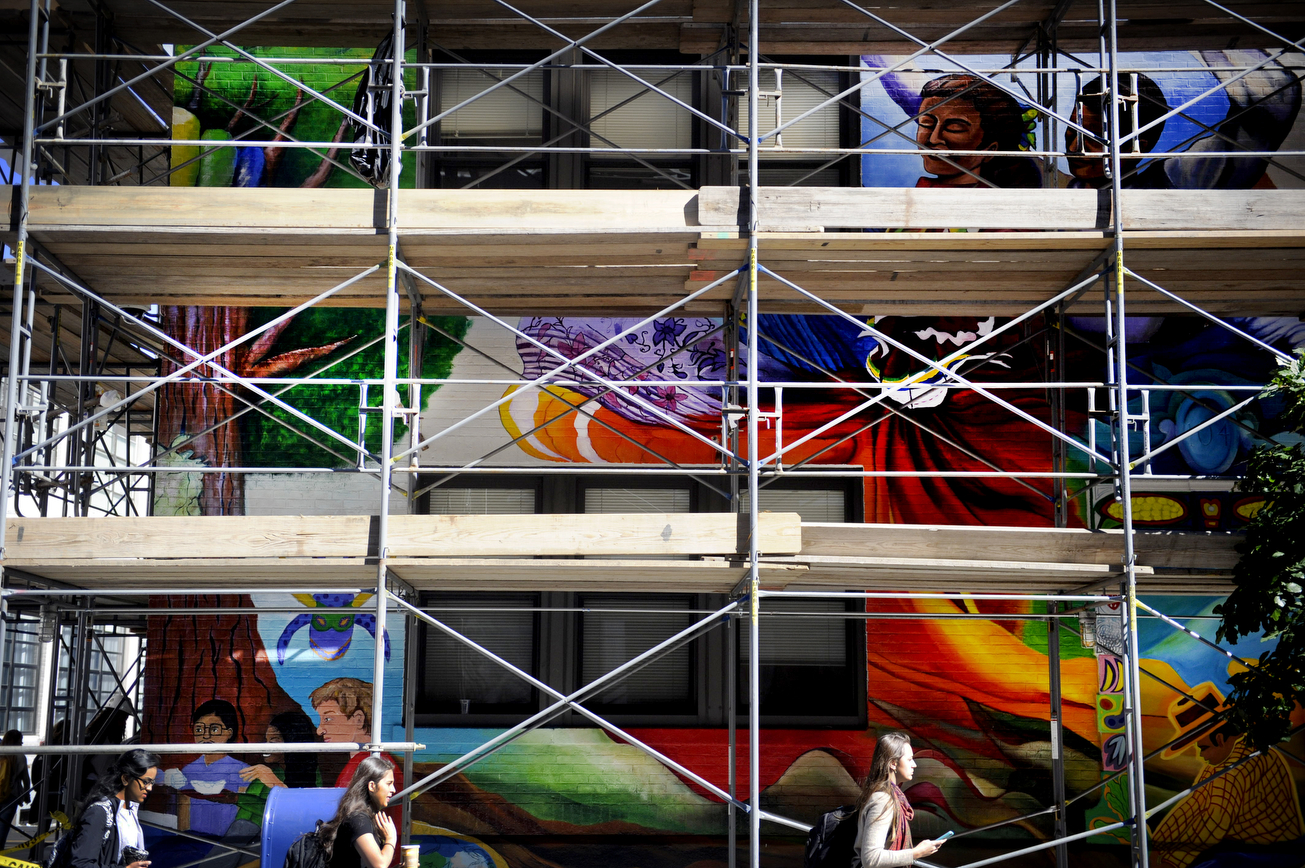 New campus mural celebrates community - News @ Northeastern