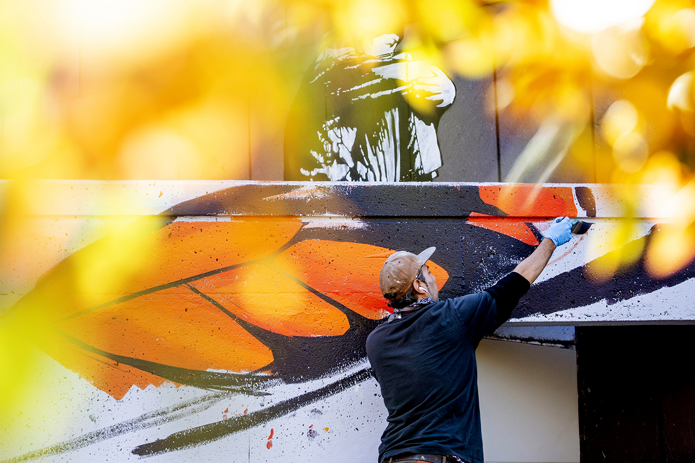 Nature explodes in Felipe Ortiz's new mural from on the Boston campus ...