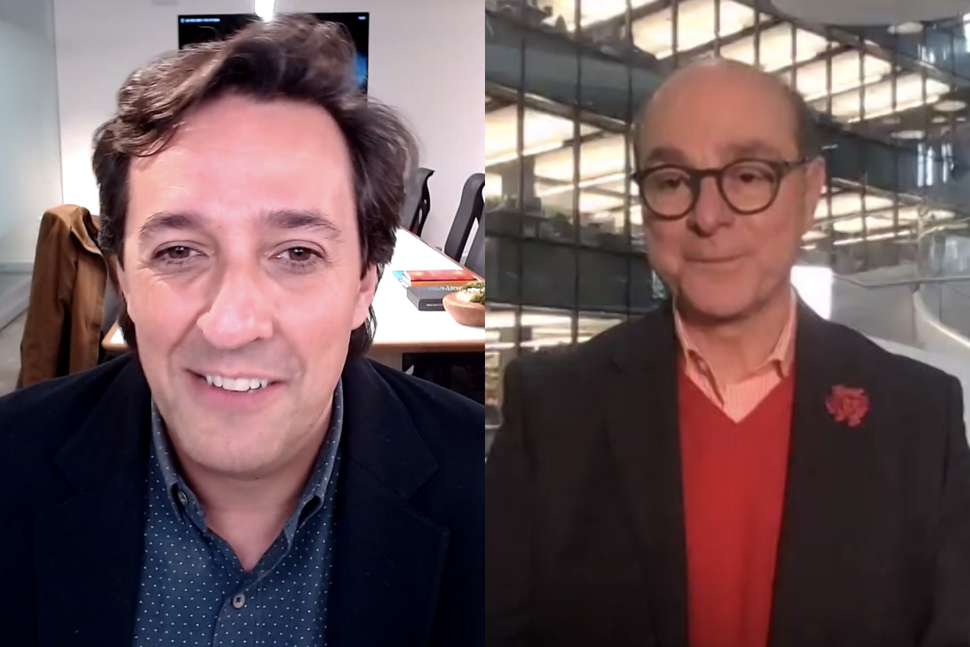 Northeastern president Joseph E. Aoun hosts IBM Research's Dario Gil ...