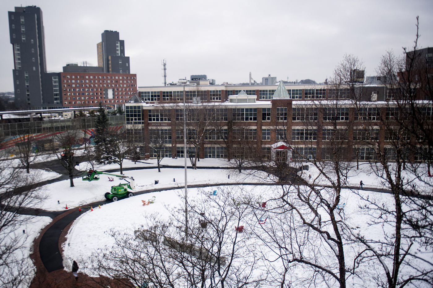 Centennial in snow - Northeastern Global News