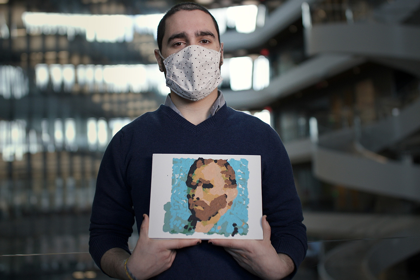 Robotic arm Bob ROS paints Van Gogh