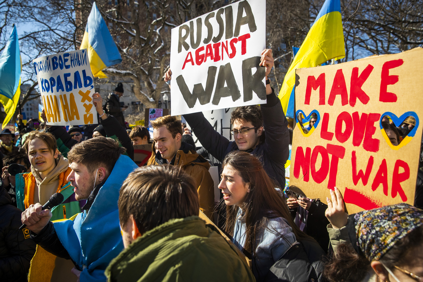 Peace march for Ukraine - Northeastern Global News