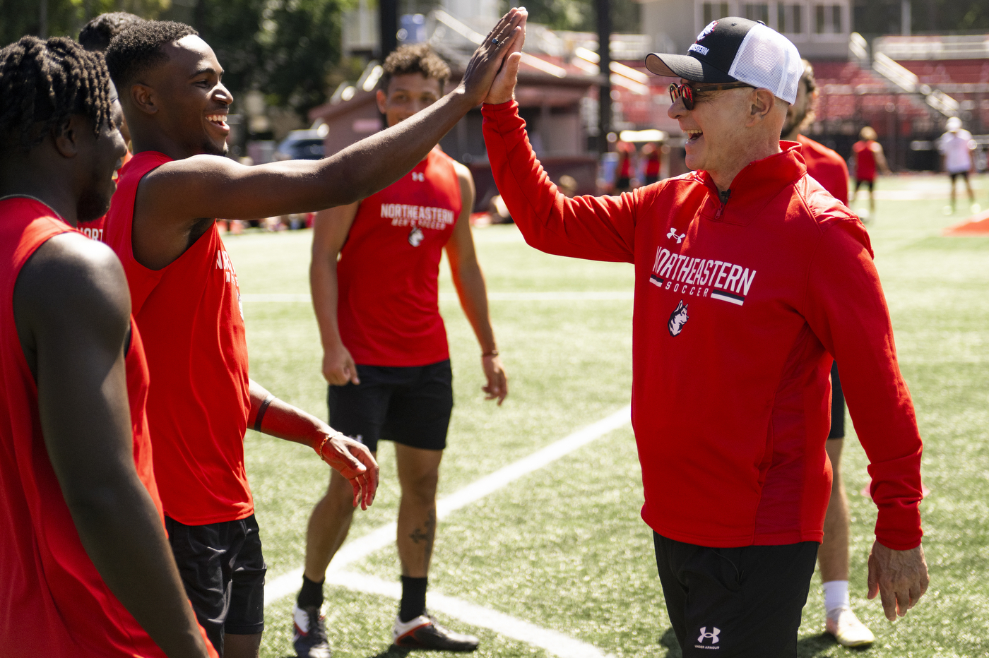 Incoming Northeastern students get kick out of president’s new skills