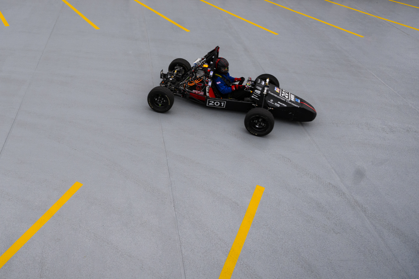 Northeastern Electric Racing Drives Hand-Built Car, Tops 100mph