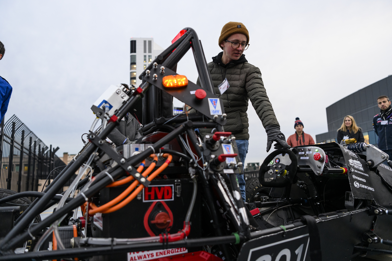 Northeastern Electric Racing Drives Hand-Built Car, Tops 100mph