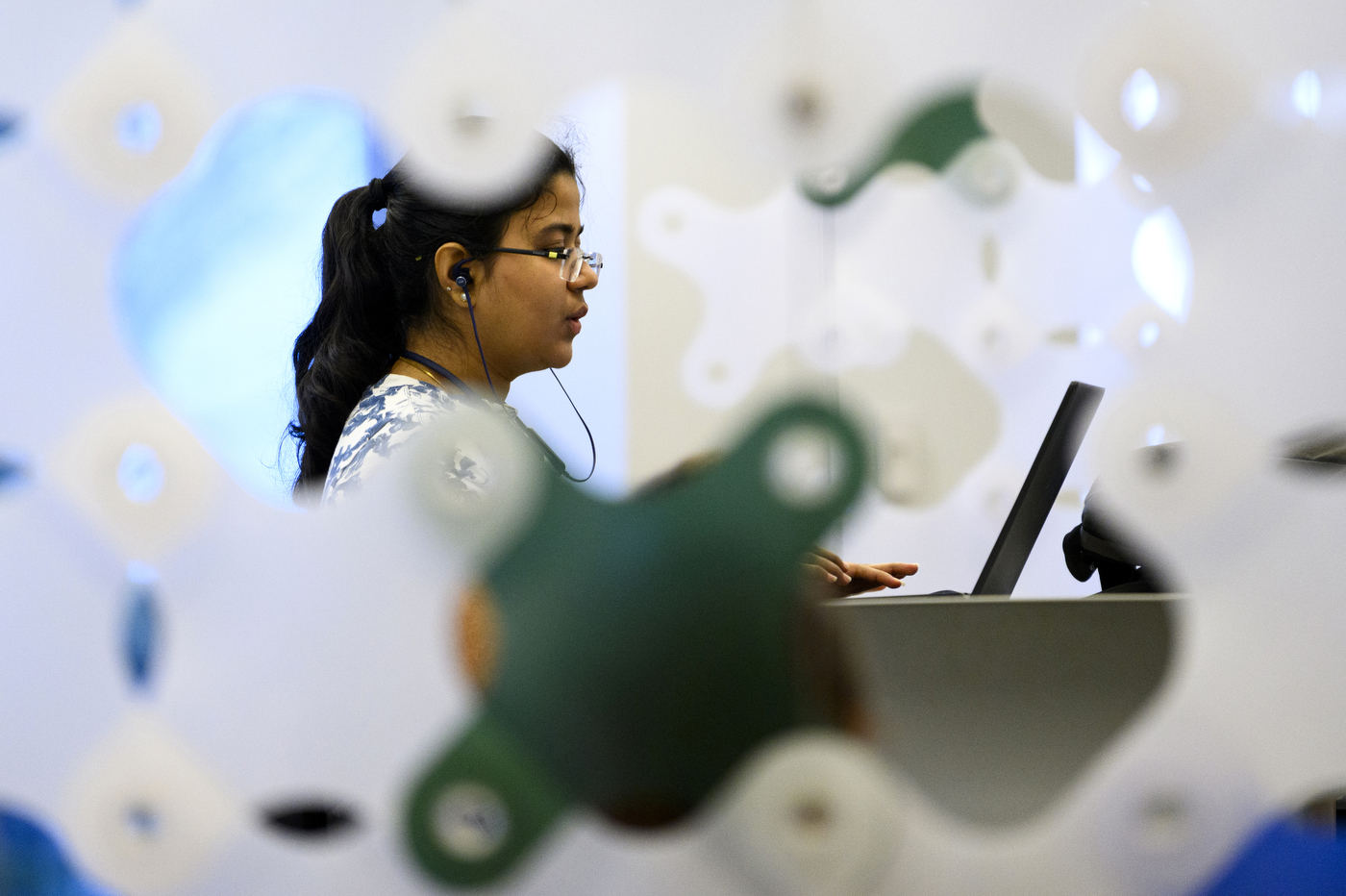 Hard at work in Snell Library - Northeastern Global News