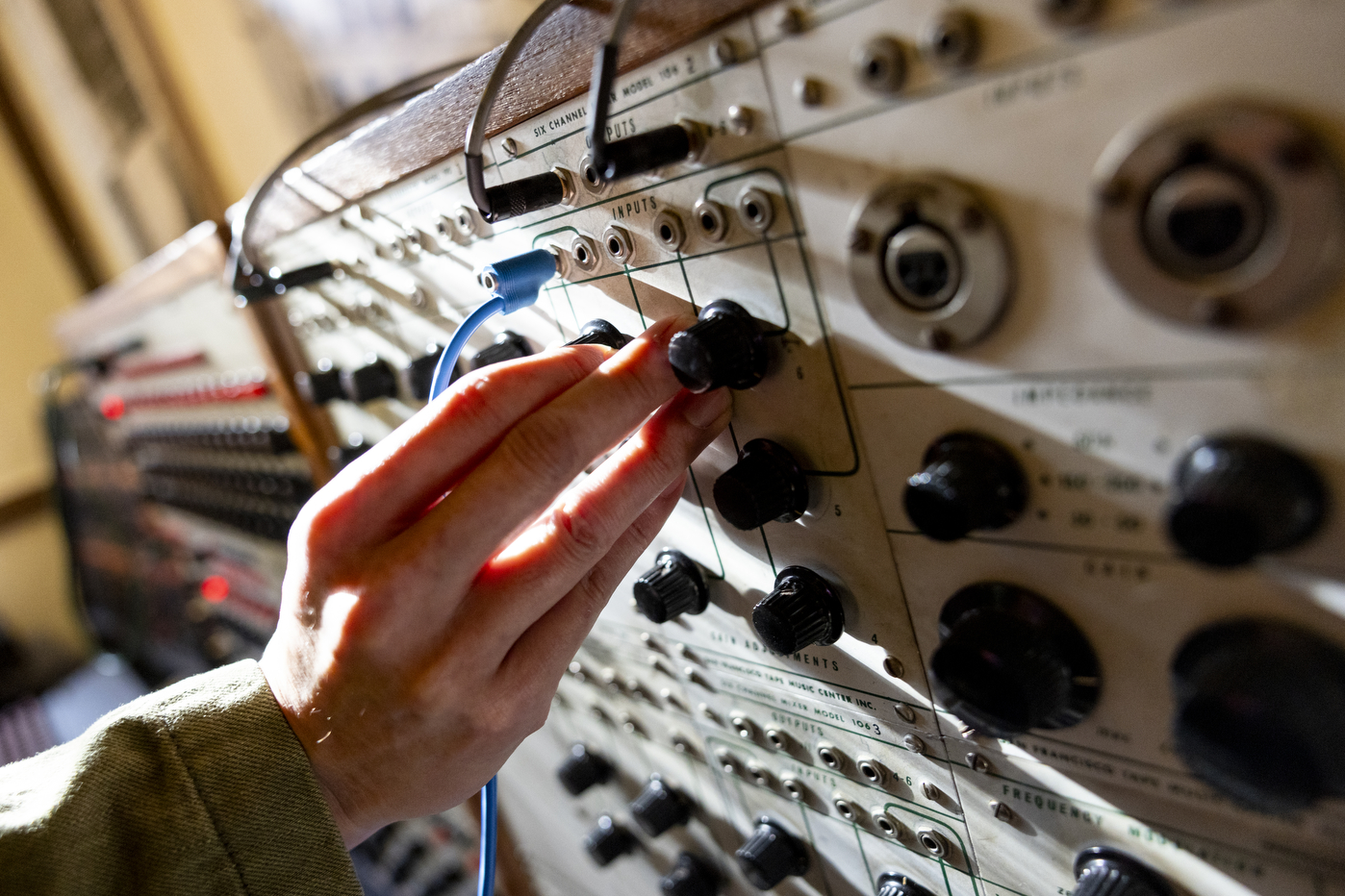 Students Rock Out on Don Buchla's Original 100 Synthesizer