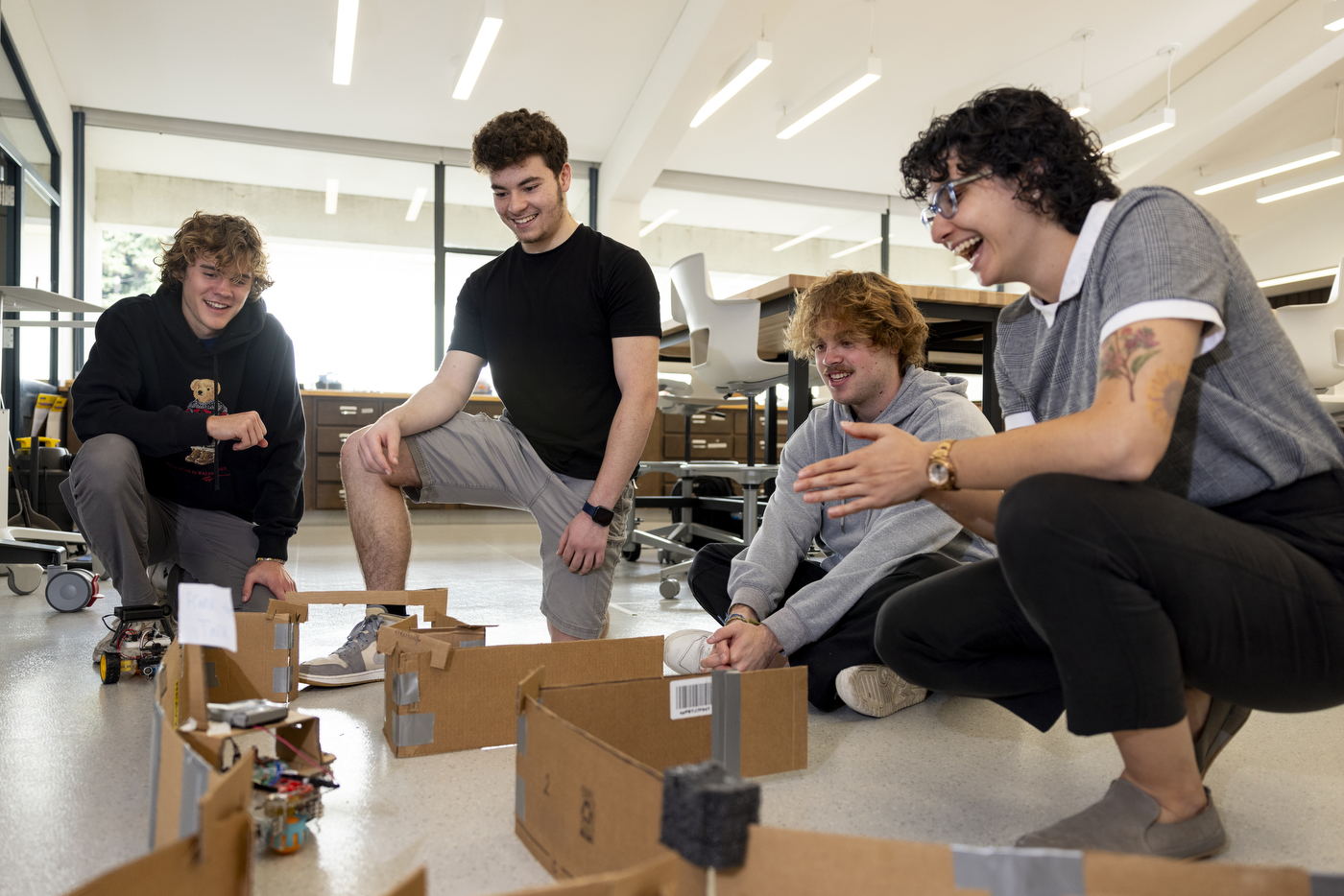 Freshmen Engineers Showcase Cutting-Edge Robotics Projects