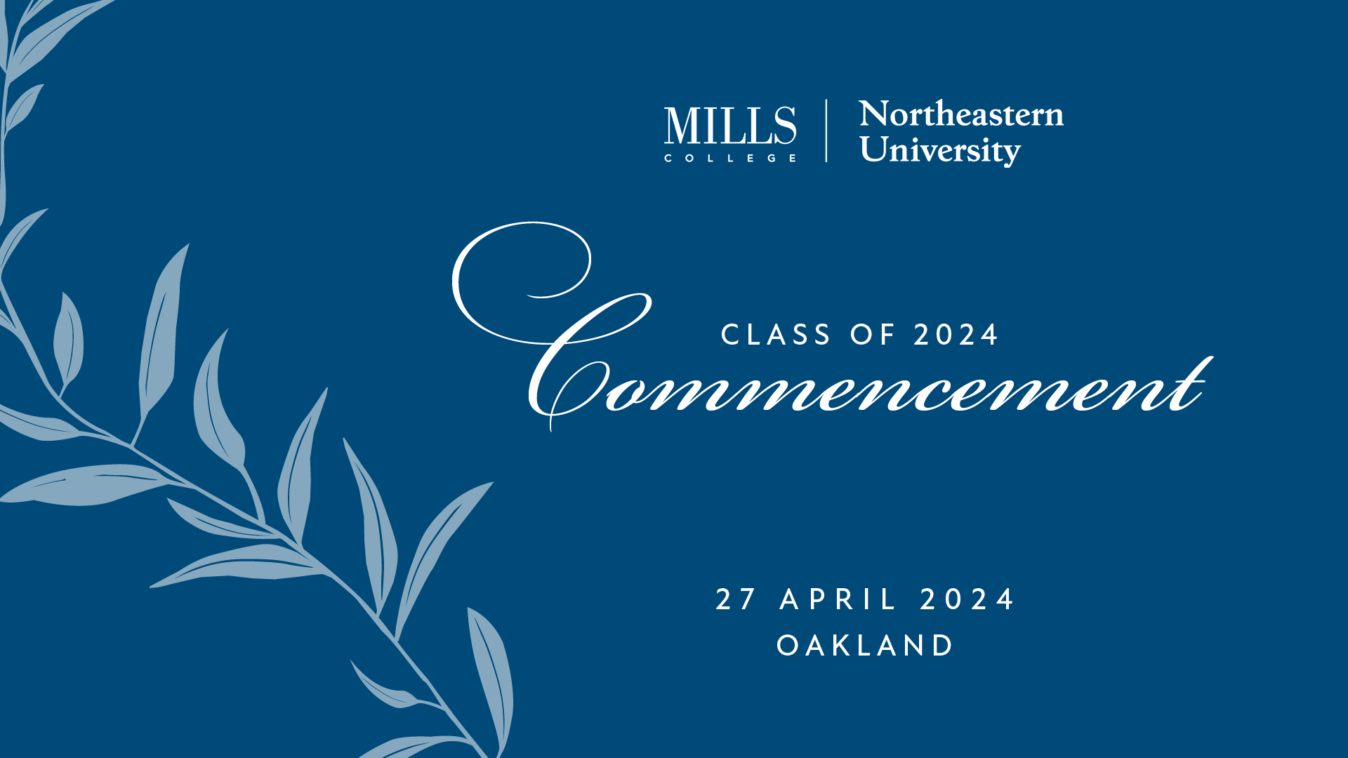 Mills College at Northeastern Commencement 2024