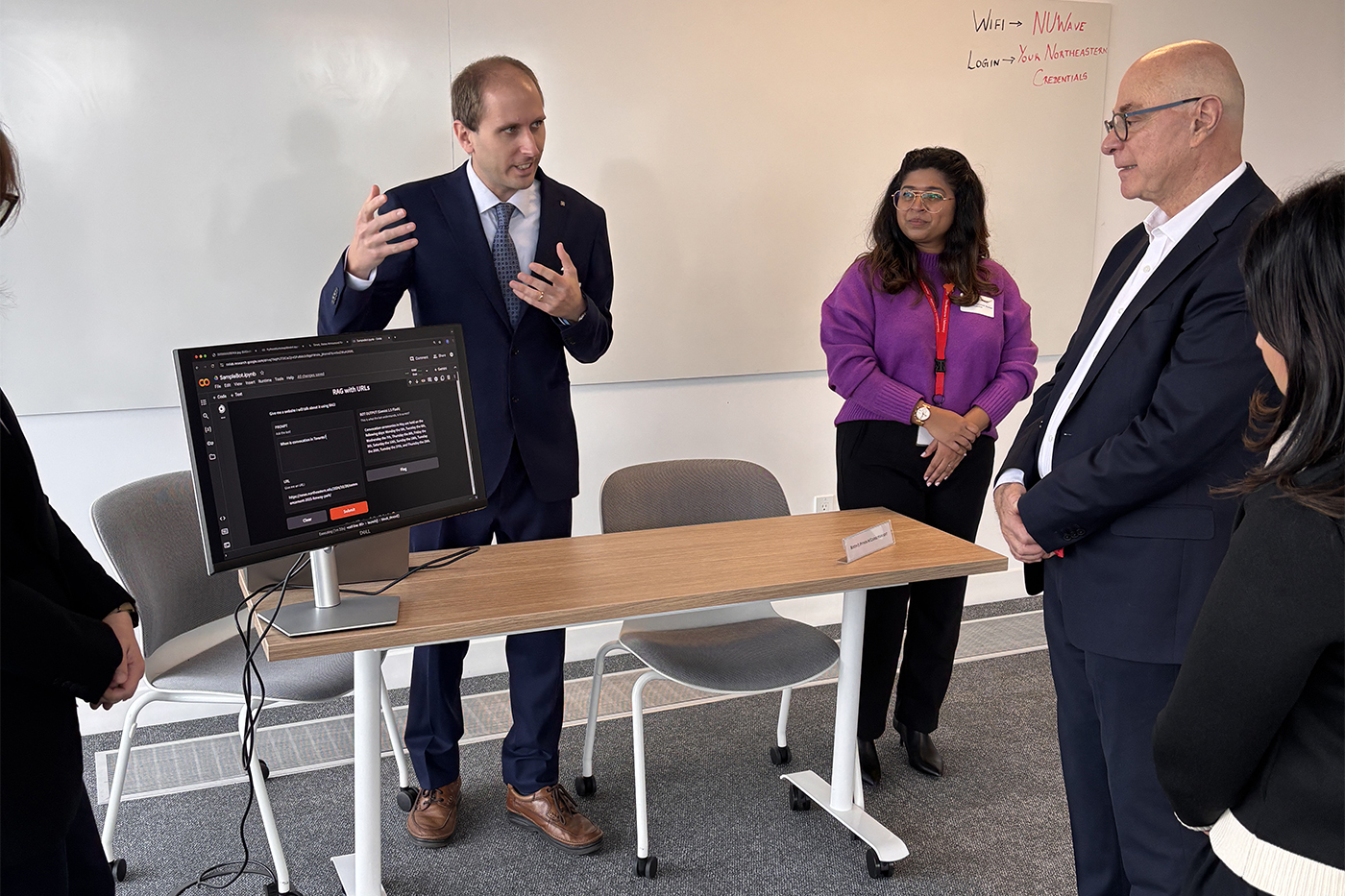 Toronto Campus Shares AI Achievements with President Aoun