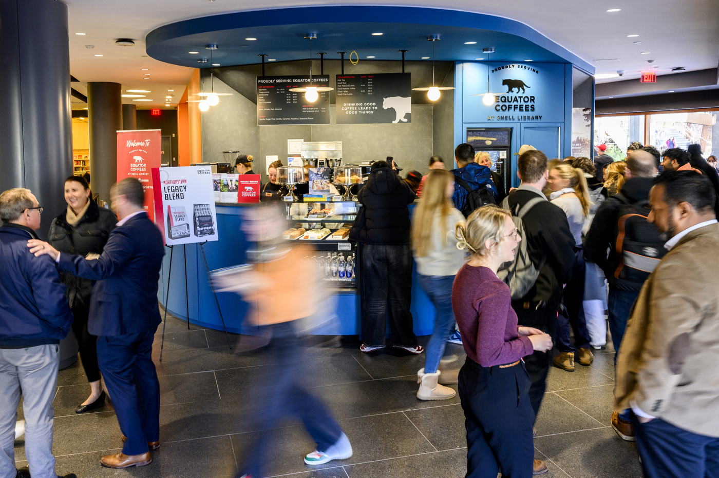 Equator Coffees Co-founder Celebrates Snell Library Opening