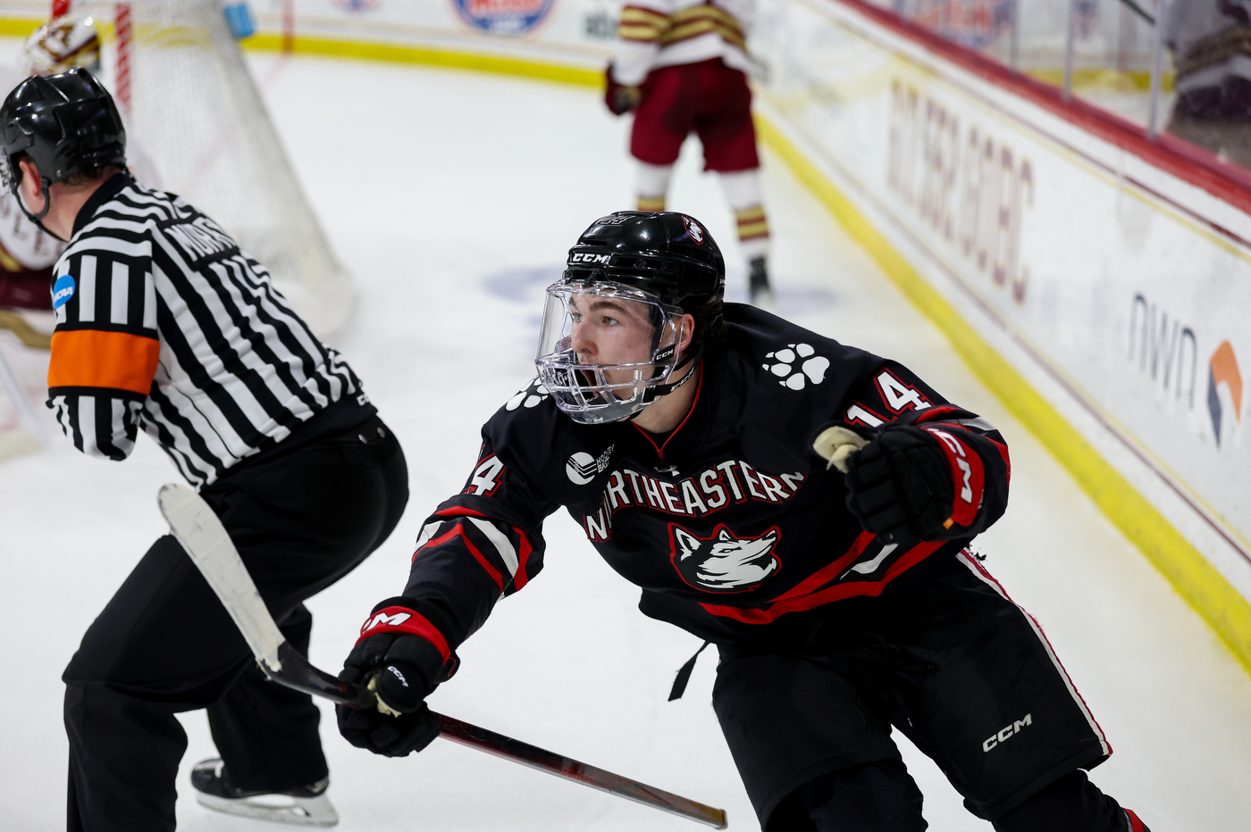 Huskies Upset No. 1 BC to Reach Hockey East Semifinal