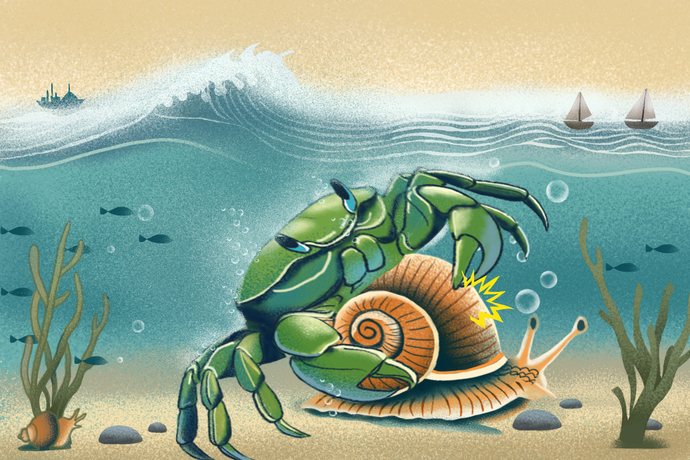 How Sea Snails Have Evolved to Protect Against Green Crabs