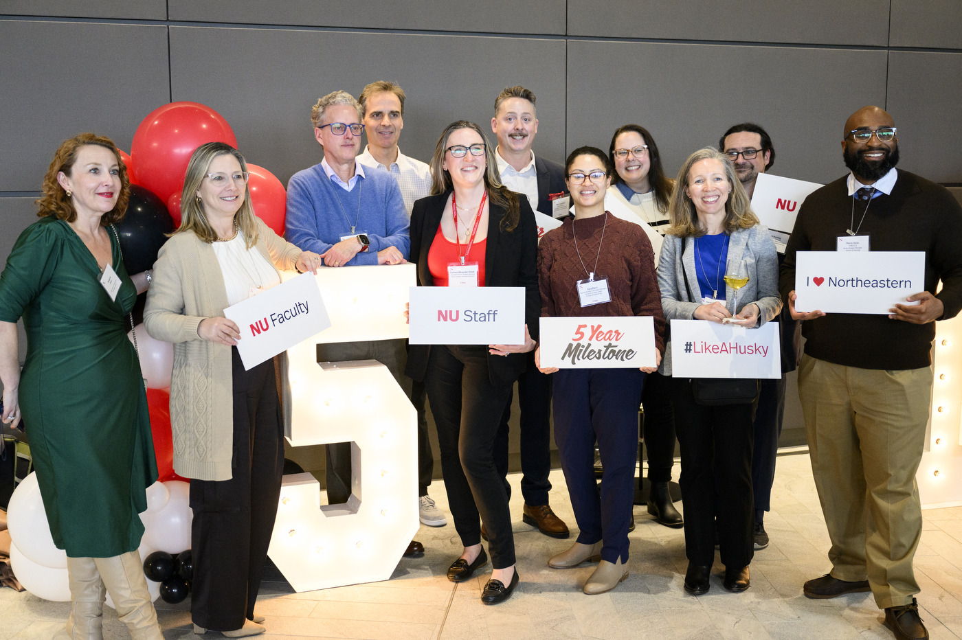 Trivia: How many reached 25 years of service at Northeastern?