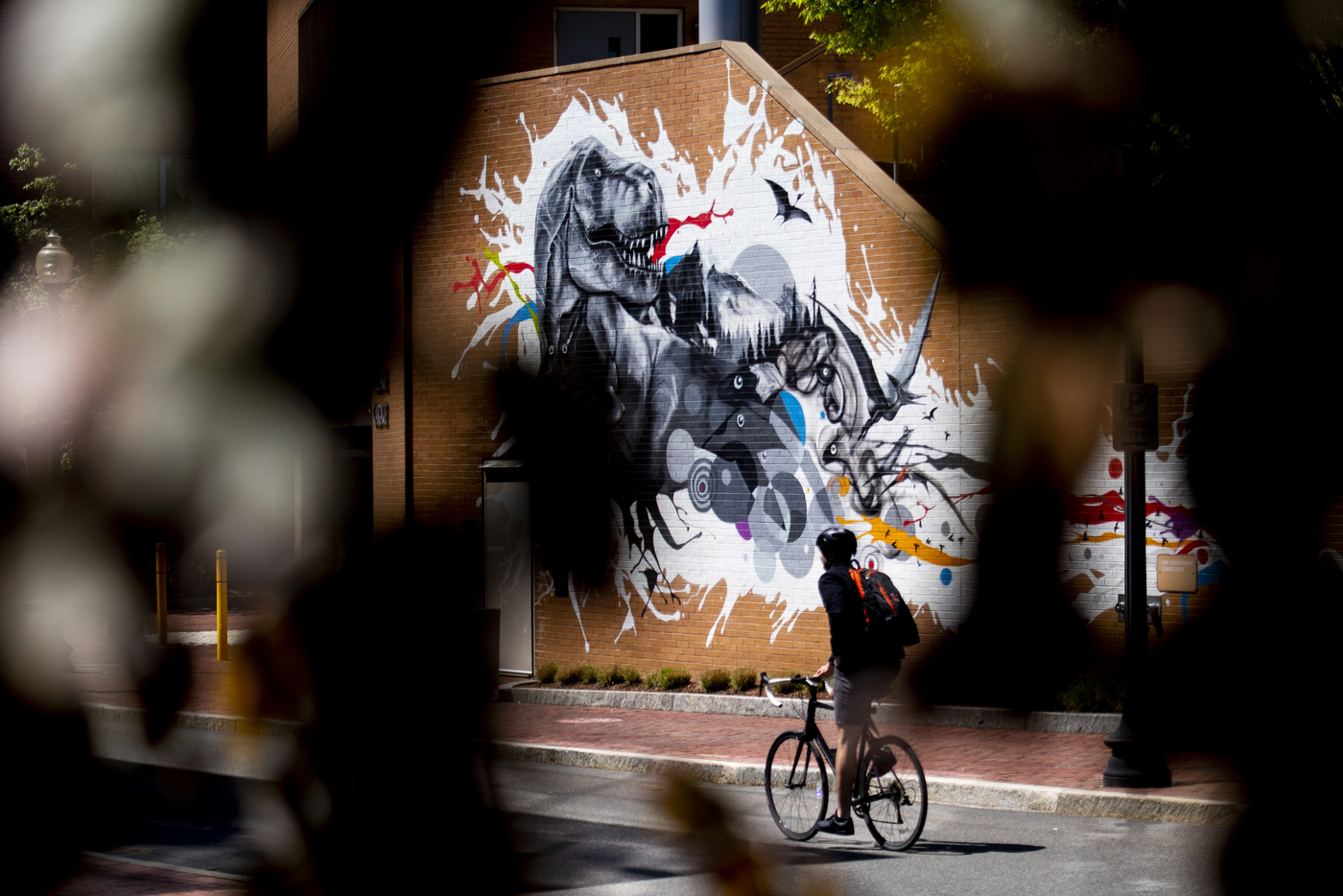 Spray Paint Mural Celebrates Childhood Wonder at Northeastern